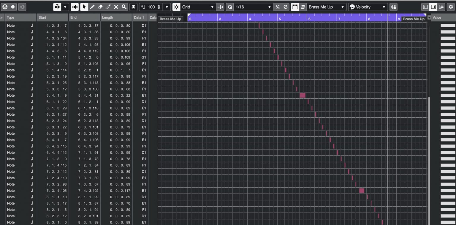 MIDI Editing