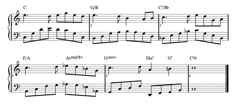 How to Harmonize a Melody Line