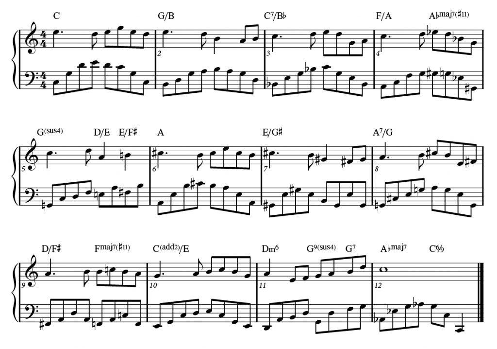 How to Harmonize a Melody Line